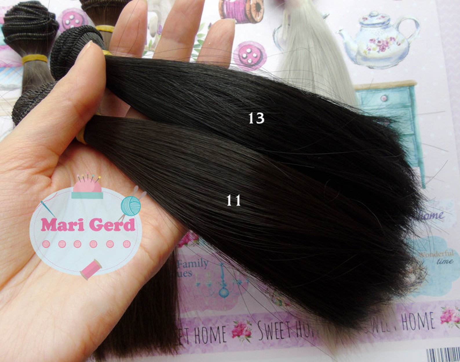 15cm 5.9 Inches Hair for Dolls Straight Hair Tress | Etsy