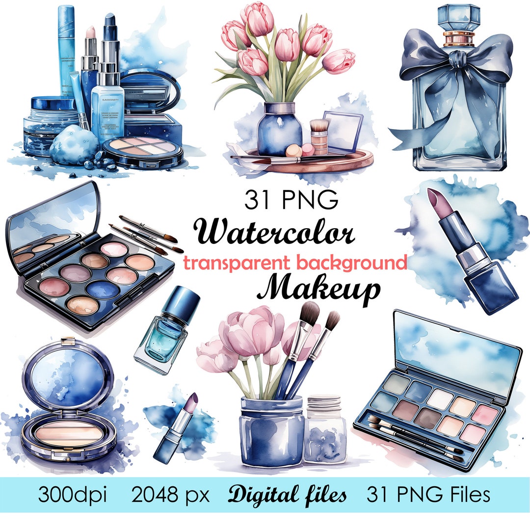 31 PNG Makeup Watercolor Clipart, Cosmetic Png Clipart, Makeup Graphic ...