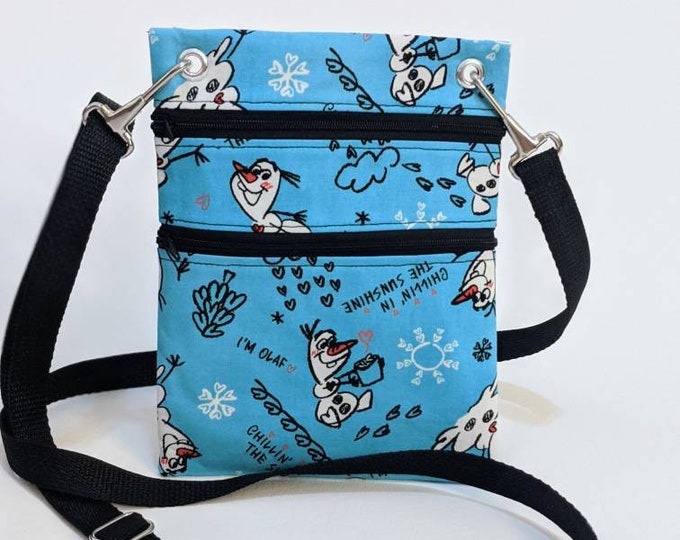Disney Frozen Olaf Handmade Fabric Wallet Crossbody Bag - Etsy