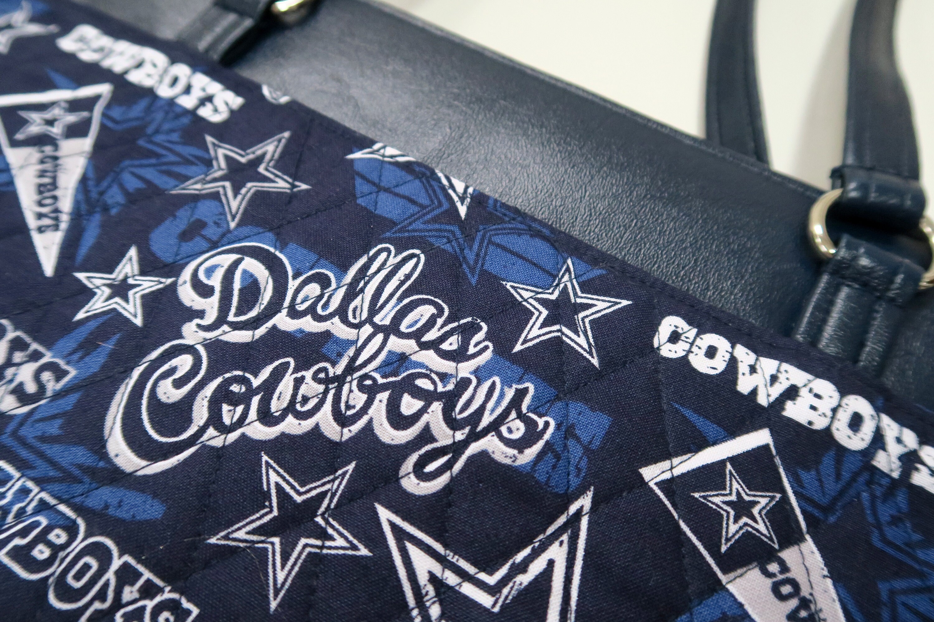 Dallas Cowboys Handmade Quilted Fabric Work Computer Bag | Etsy