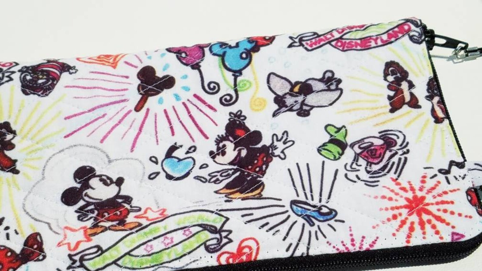 Quilted Disney Fabric Wristlet Wallet Cell Phone Case or - Etsy