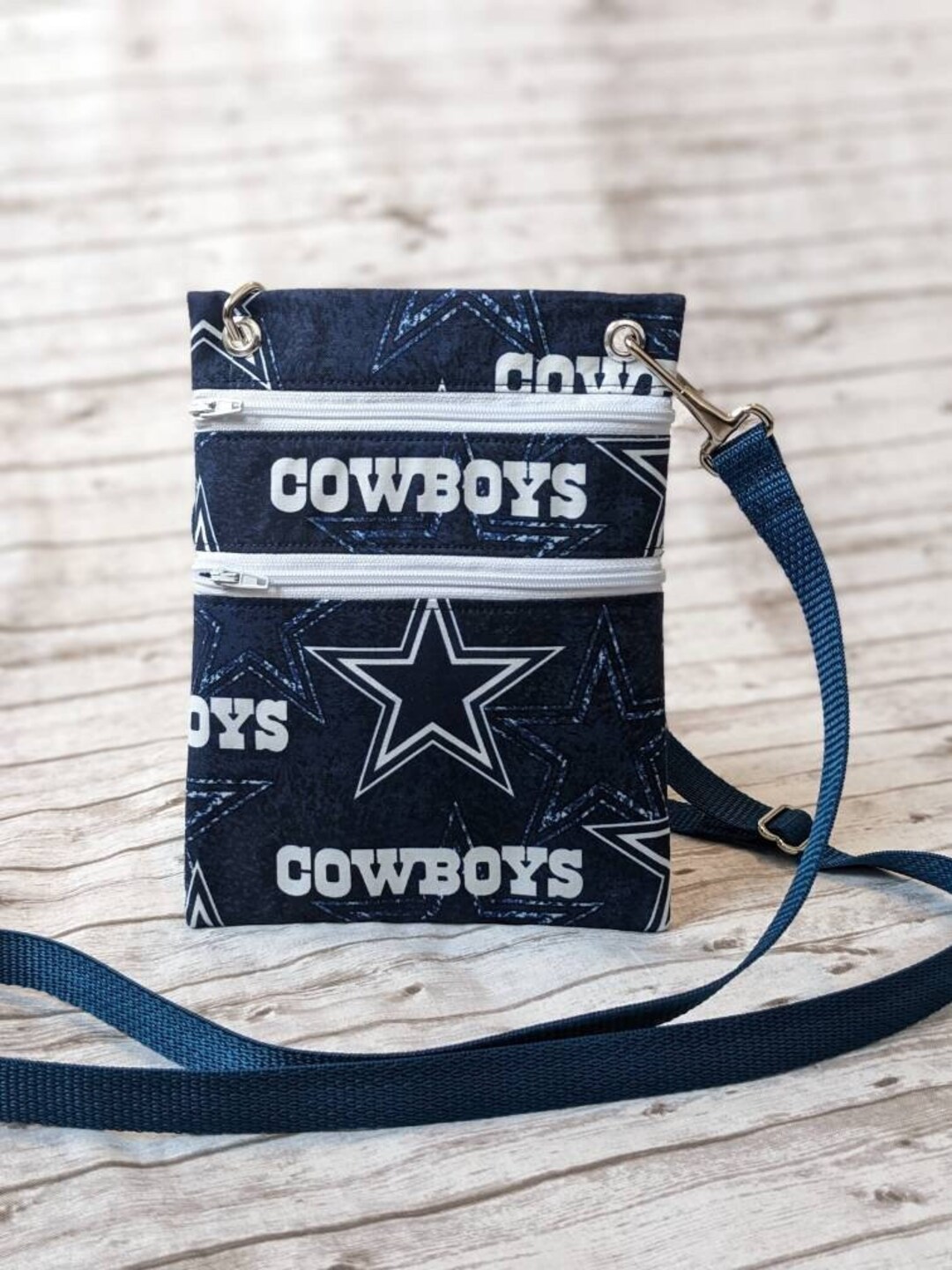 Dallas Cowboys Handmade Womens Fabric Wallet, Crossbody Bag, Passport ...