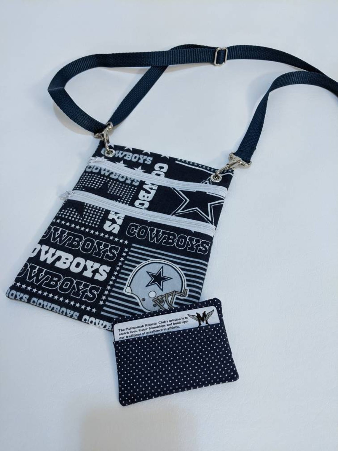 Dallas Cowboys Handmade Womens Fabric Wallet Crossbody Bag - Etsy