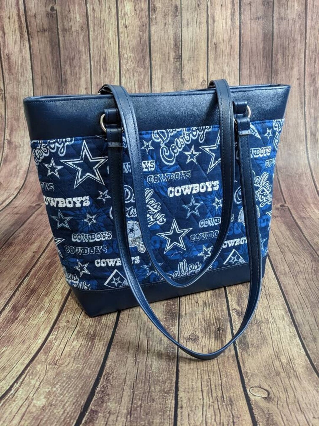 Dallas Cowboys Handmade Quilted Fabric Work Computer Bag, Tote, or ...
