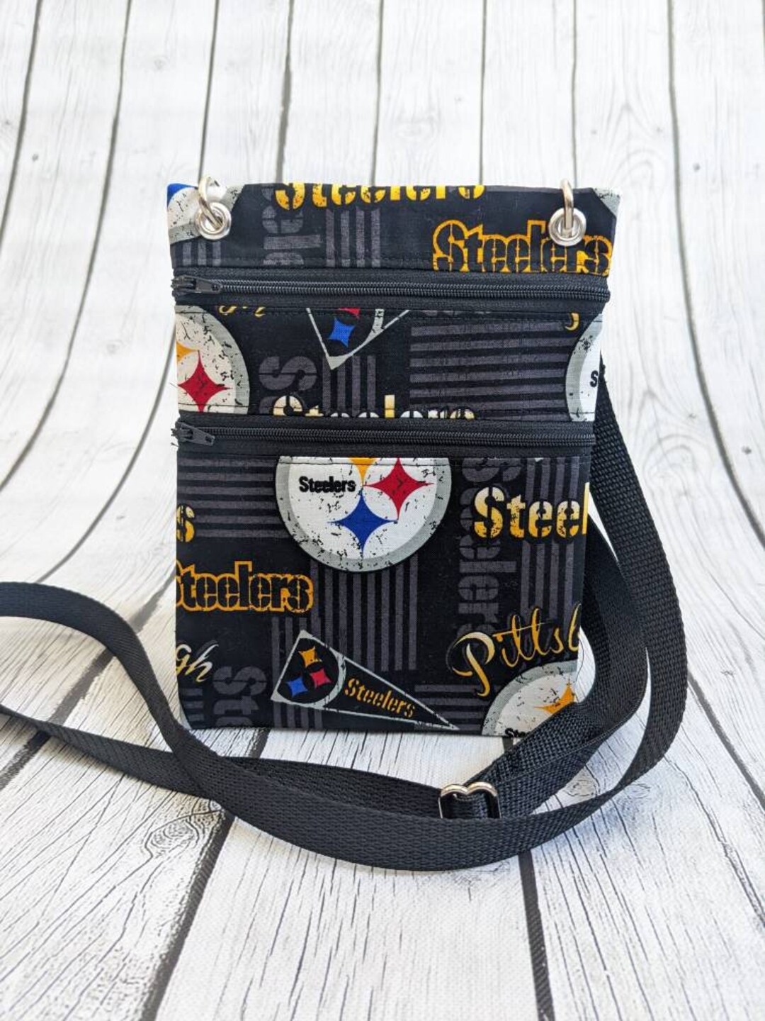 Pittsburgh Steele Handmade Womens Fabric Wallet, Crossbody Bag ...