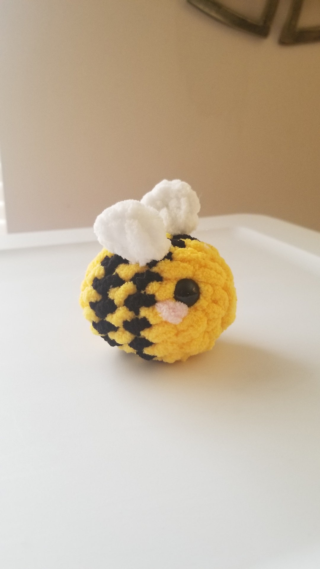 Small Plushie Crocheted Bee - Etsy