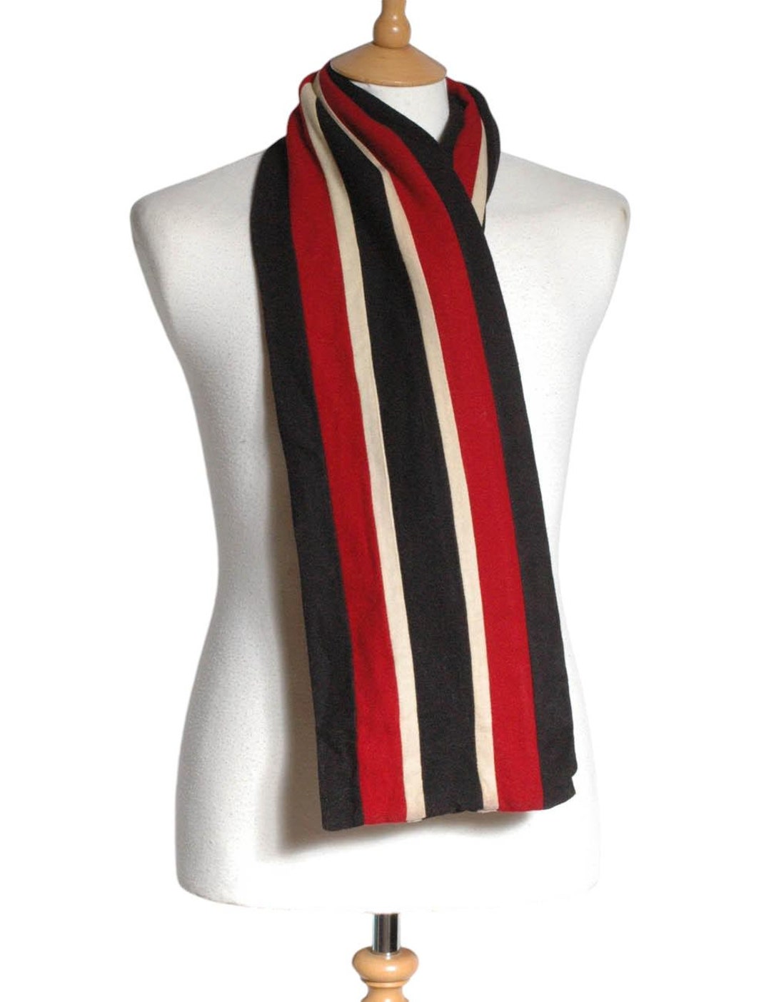 Vintage Striped College University Wool Scarf Www.brickvintage.com - Etsy