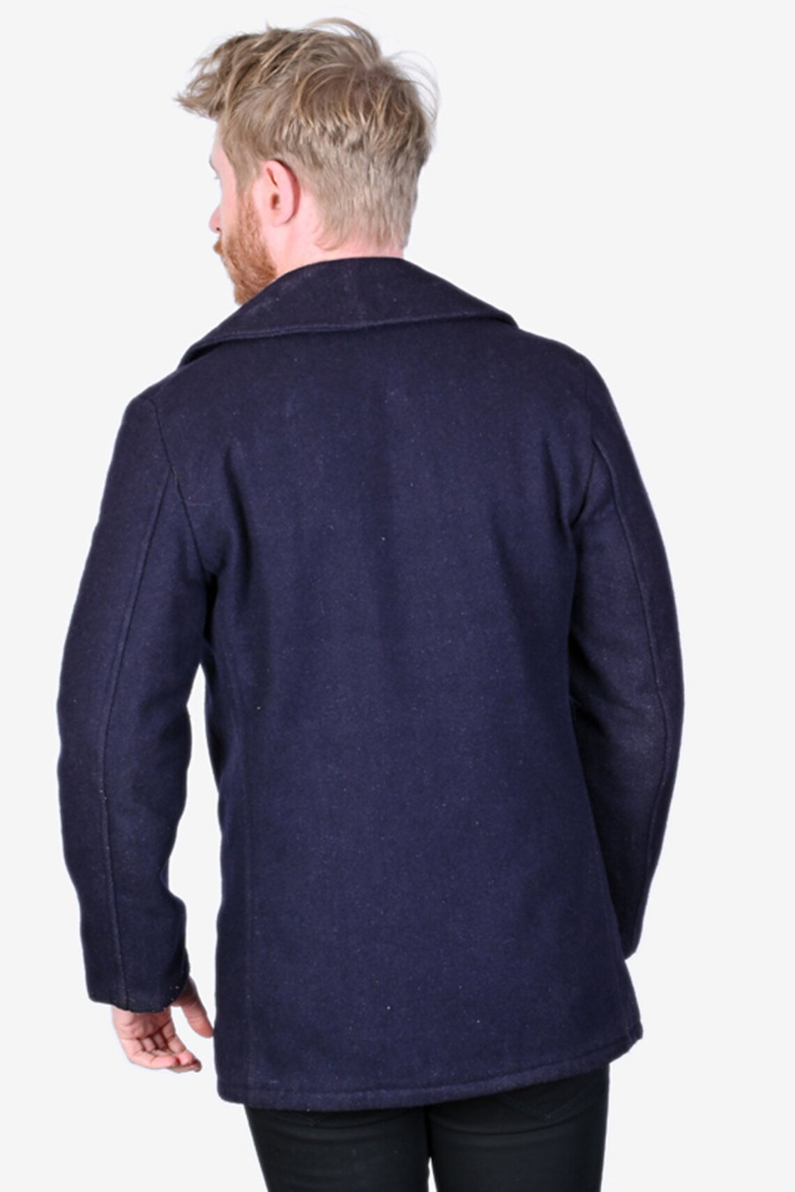 Vintage 1980's Fidelity Midnight Blue Pea Coat | Size XS - Www ...
