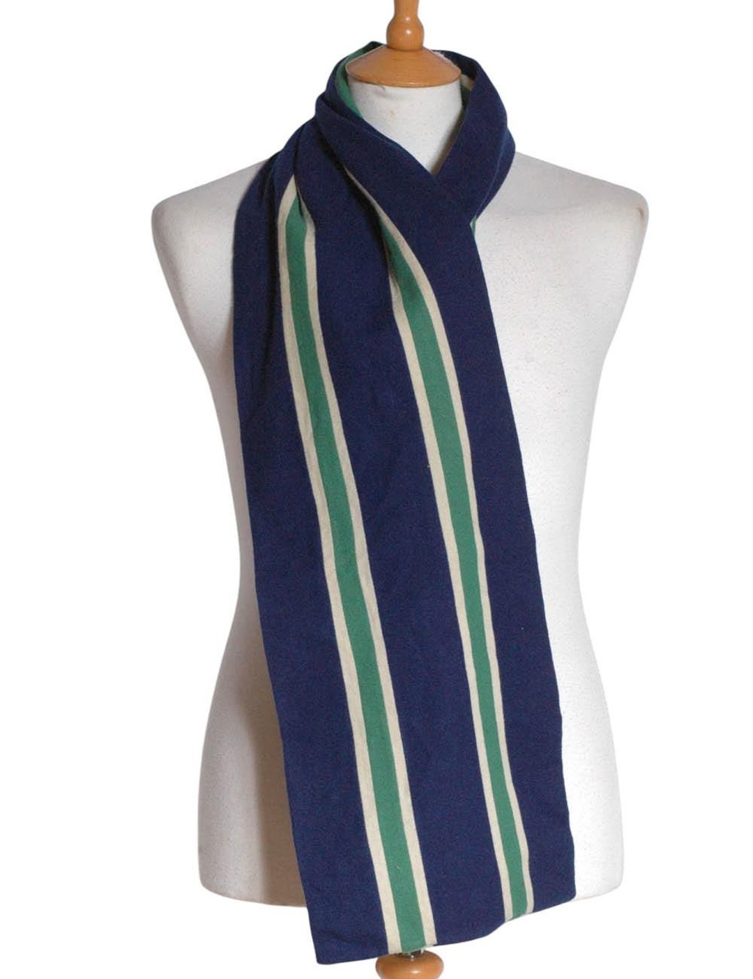 Vintage Striped College University Wool Scarf Www.brickvintage.com - Etsy