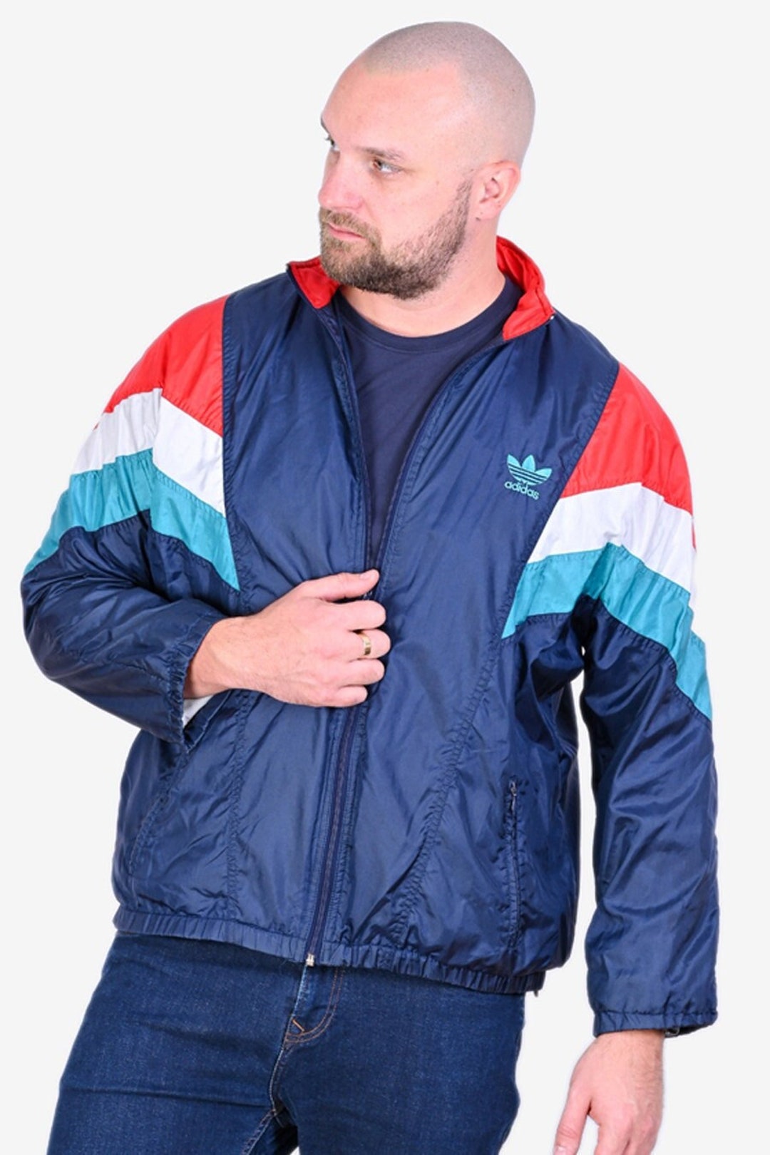 1980's Adidas Shell Suit Jacket Size XL - Etsy UK