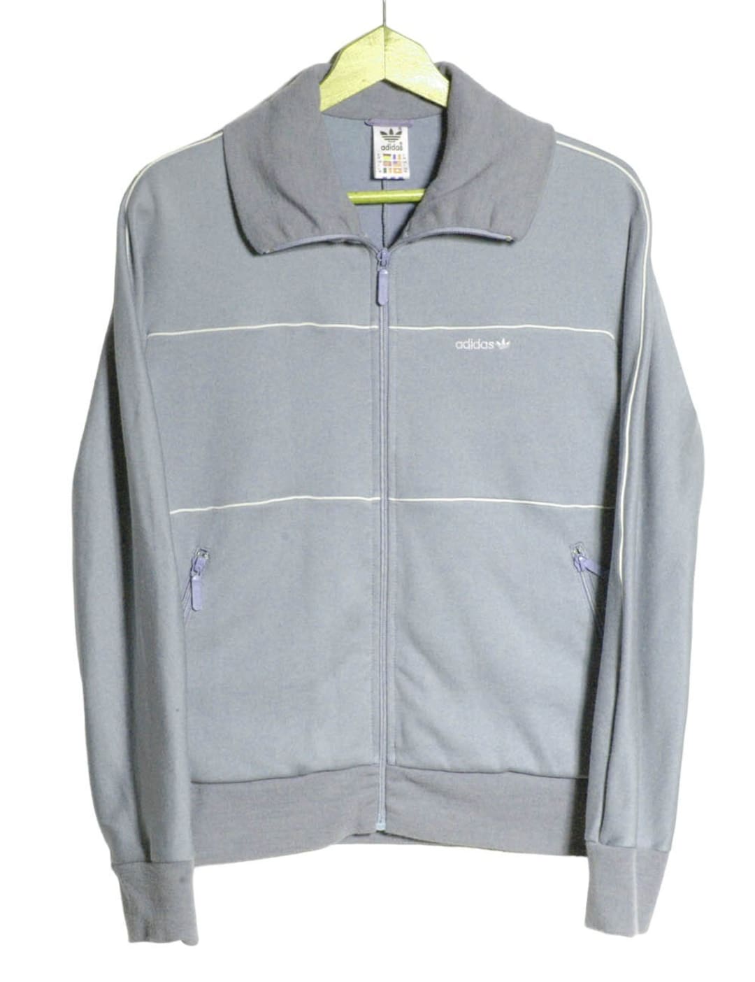 Vintage 1970's Adidas Grey Track Jacket | Size S - Www.brickvintage.com ...