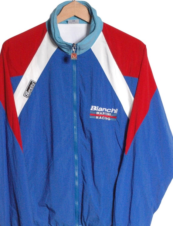 Vintage Santini Bianchi Martini Racing Jacket | Size … - Gem