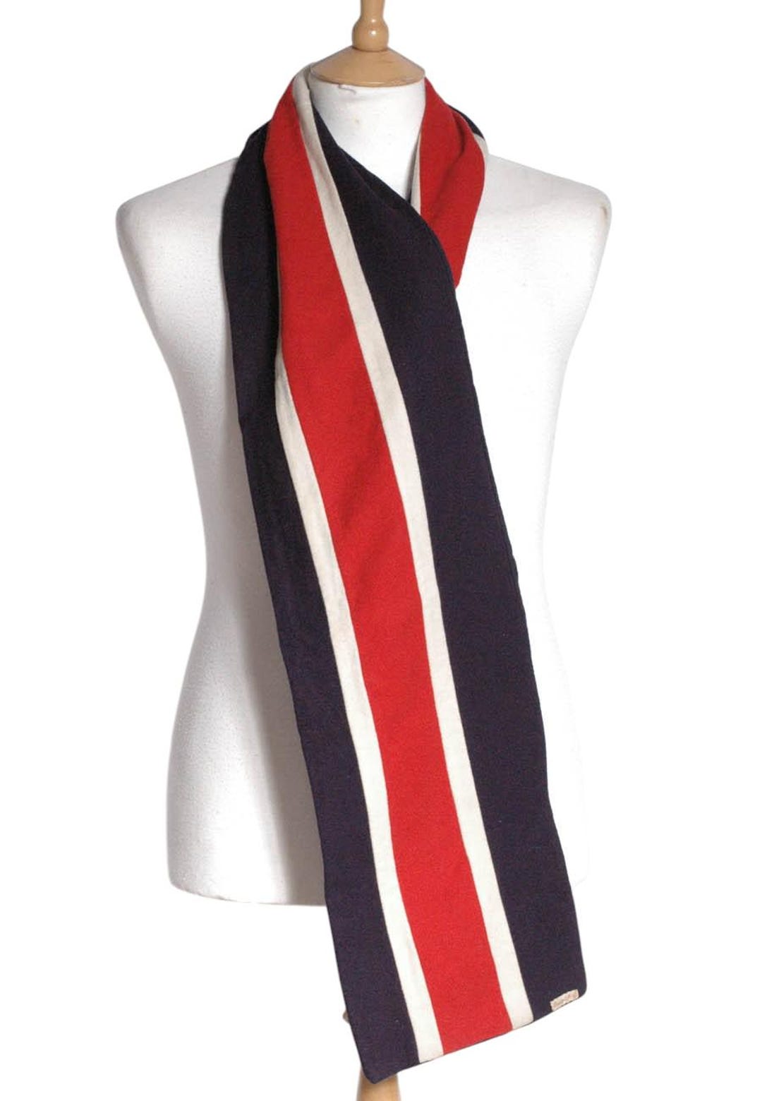 Vintage Reversible College University Wool Scarf - Www.brickvintage.com ...