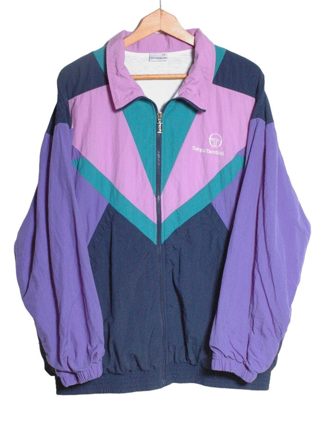 Vintage 1980's Sergio Tacchini Shell Suit Jacket Size XXL Www ...
