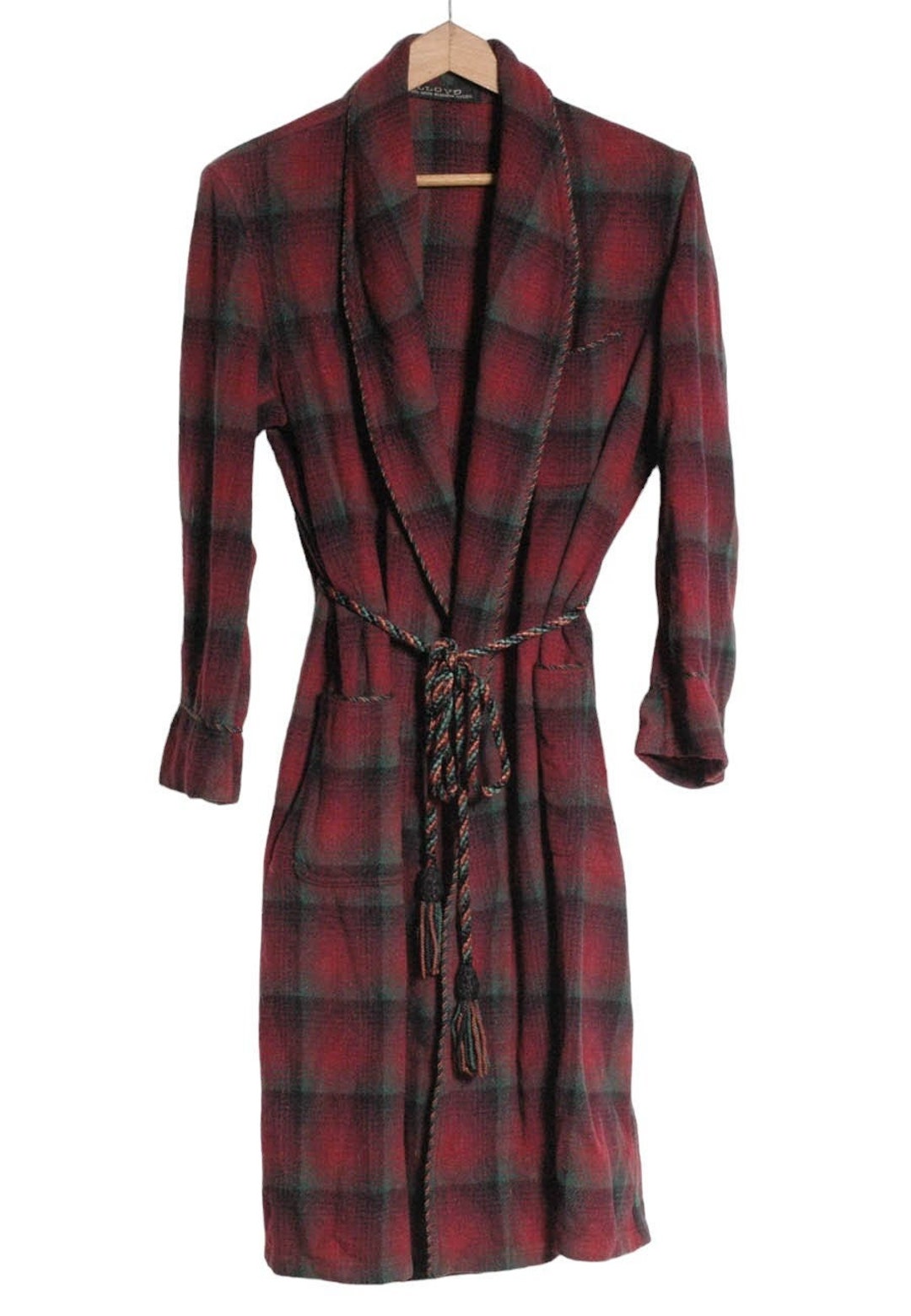 Vintage 1960's Lloyd Tartan Dressing Gown House Robe Size M Www ...