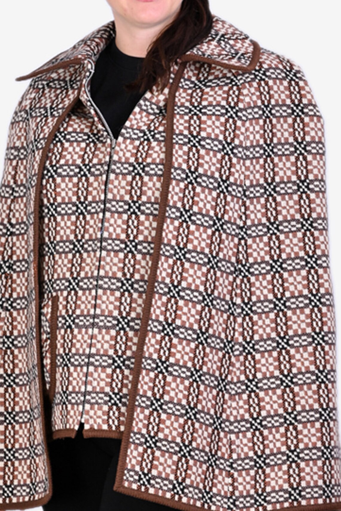 Vintage Welsh Woollens Tapestry Cape - Www.brickvintage.com - Etsy UK