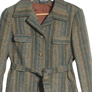 Vintage 1960's Alexon Striped Wool Jacket | Size 12 - Www.brickvintage ...