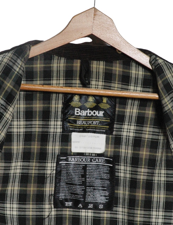 Vintage Barbour Beaufort A150 Wachsjacke GroBe C42 107cm L www.brickvintage Etsy