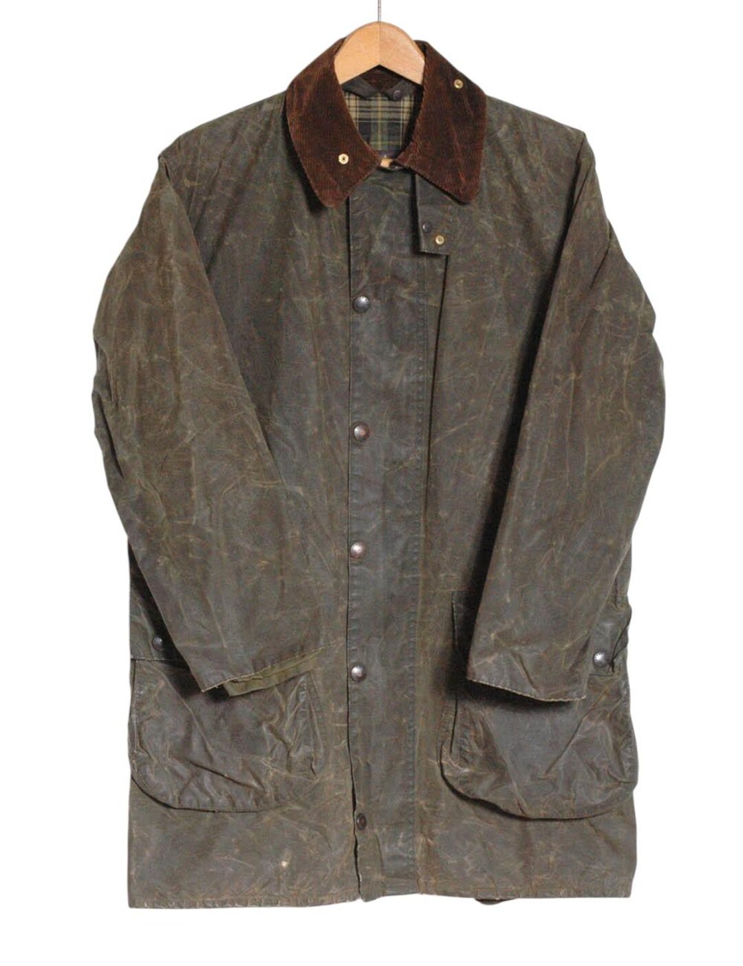 Vintage 1988 Barbour Border A200 Wax Jacket | Size 91cm/36in XS - Www ...