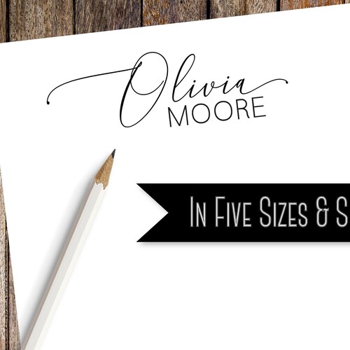 Personalized Elegant Script Notepad Personalized Stationery - Etsy