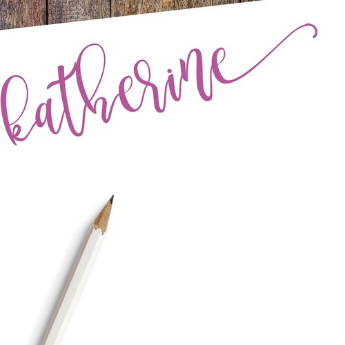 Personalized Elegant Script Notepad Personalized Stationery - Etsy