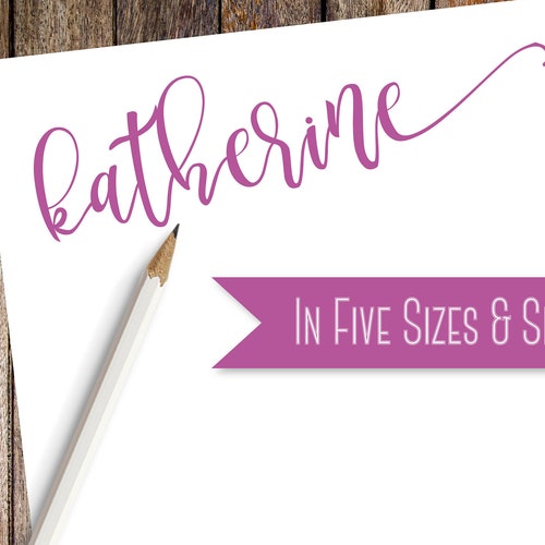 Script Name Personalized Notepad Personalized Stationery | Etsy