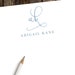 Swash Monogram Personalized Notepad | Personalized Stationery Note Pad ...