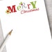 Merry Christmas Notepad - Etsy