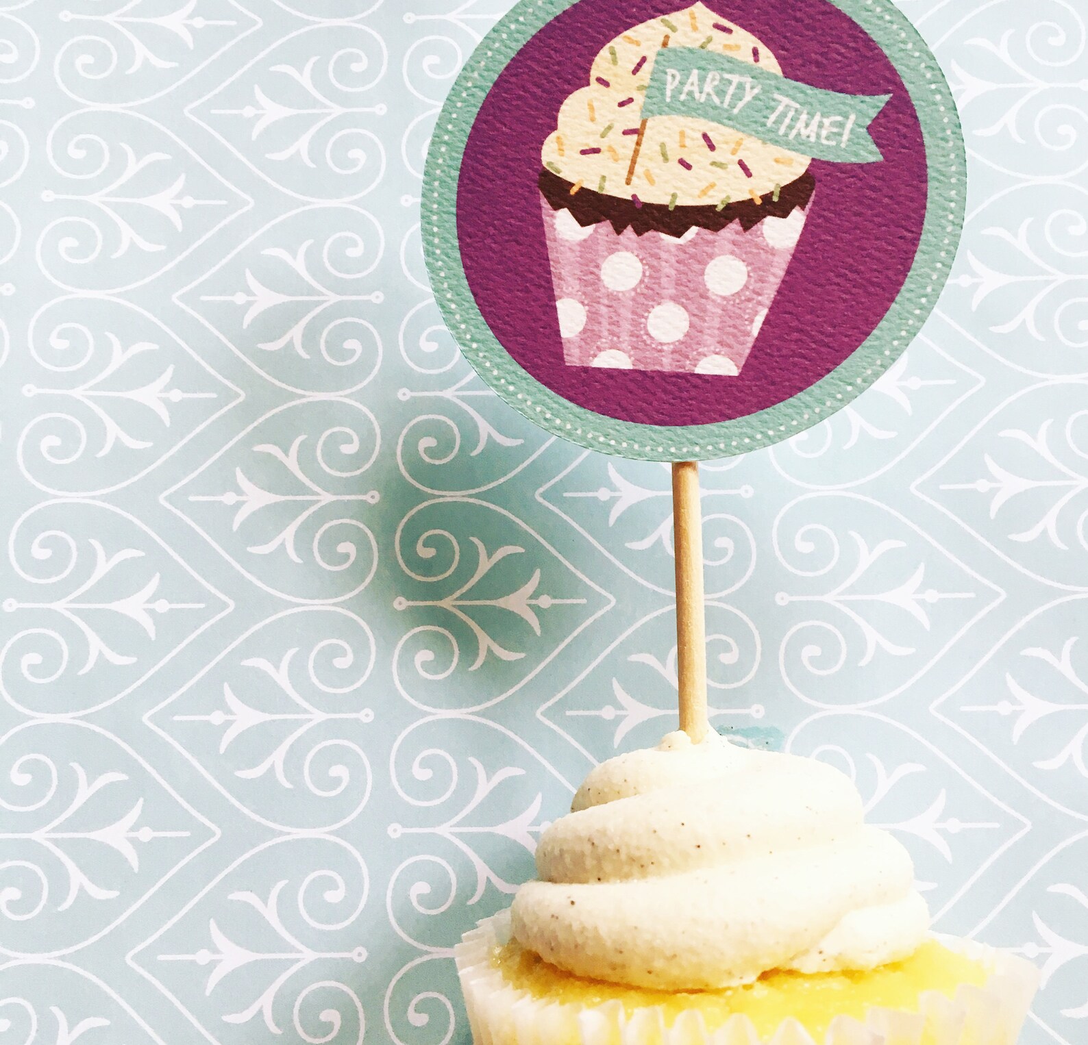 Cupcake Theme Party Toppers: Custom Birthday Decor - Etsy