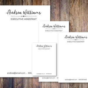 Personalized Name Simple Script Notepad Personalized - Etsy