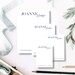 Block Script Personalized Notepad | Personalized Stationery Note Pad ...