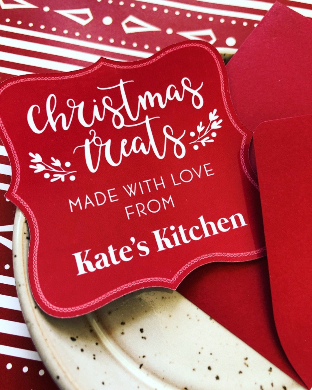 Personalized Christmas Gift Sticker Christmas Labels Christmas Treats ...