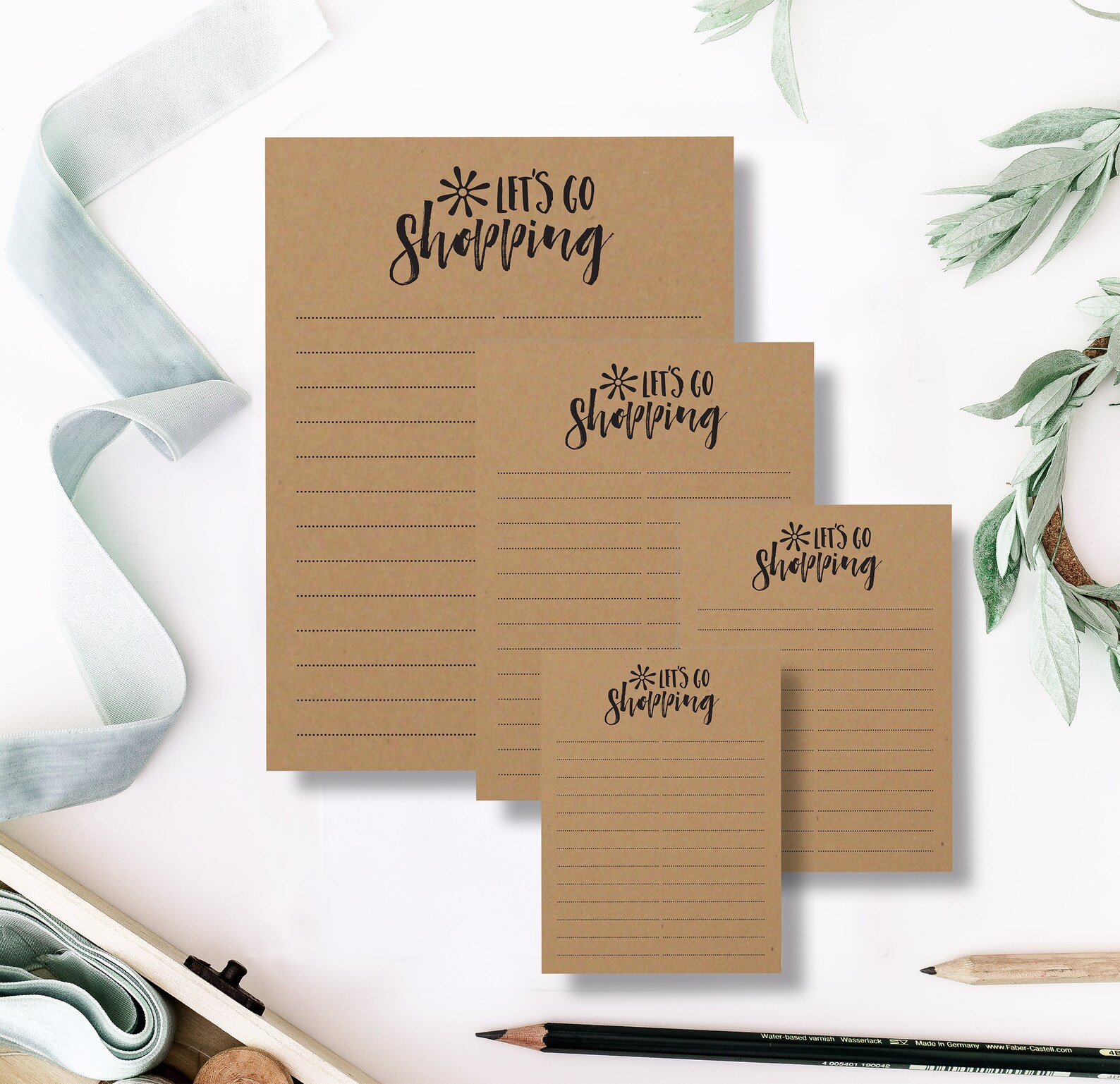 Let's Go Shopping Note Pad - Etsy