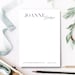 Block Script Personalized Notepad | Personalized Stationery Note Pad ...