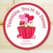 Kid's Valentine's Day Gift Sticker Personalized Gift Labels You're so ...