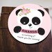 Birthday Panda Party Gift Tag Sticker Personalized Party - Etsy