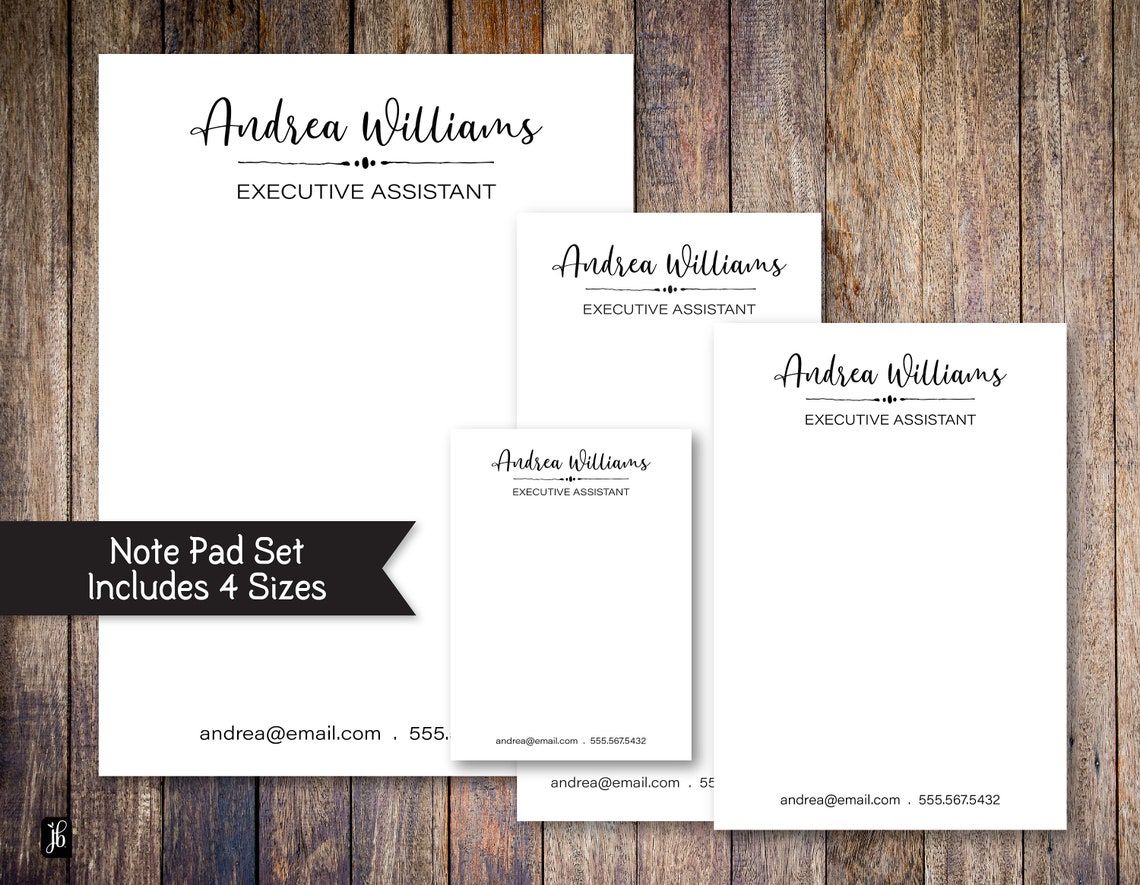 Personalized Name Simple Script Notepad Personalized - Etsy
