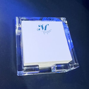 Personalized Acrylic Notepad Holder: Custom Stationery Gift - Etsy