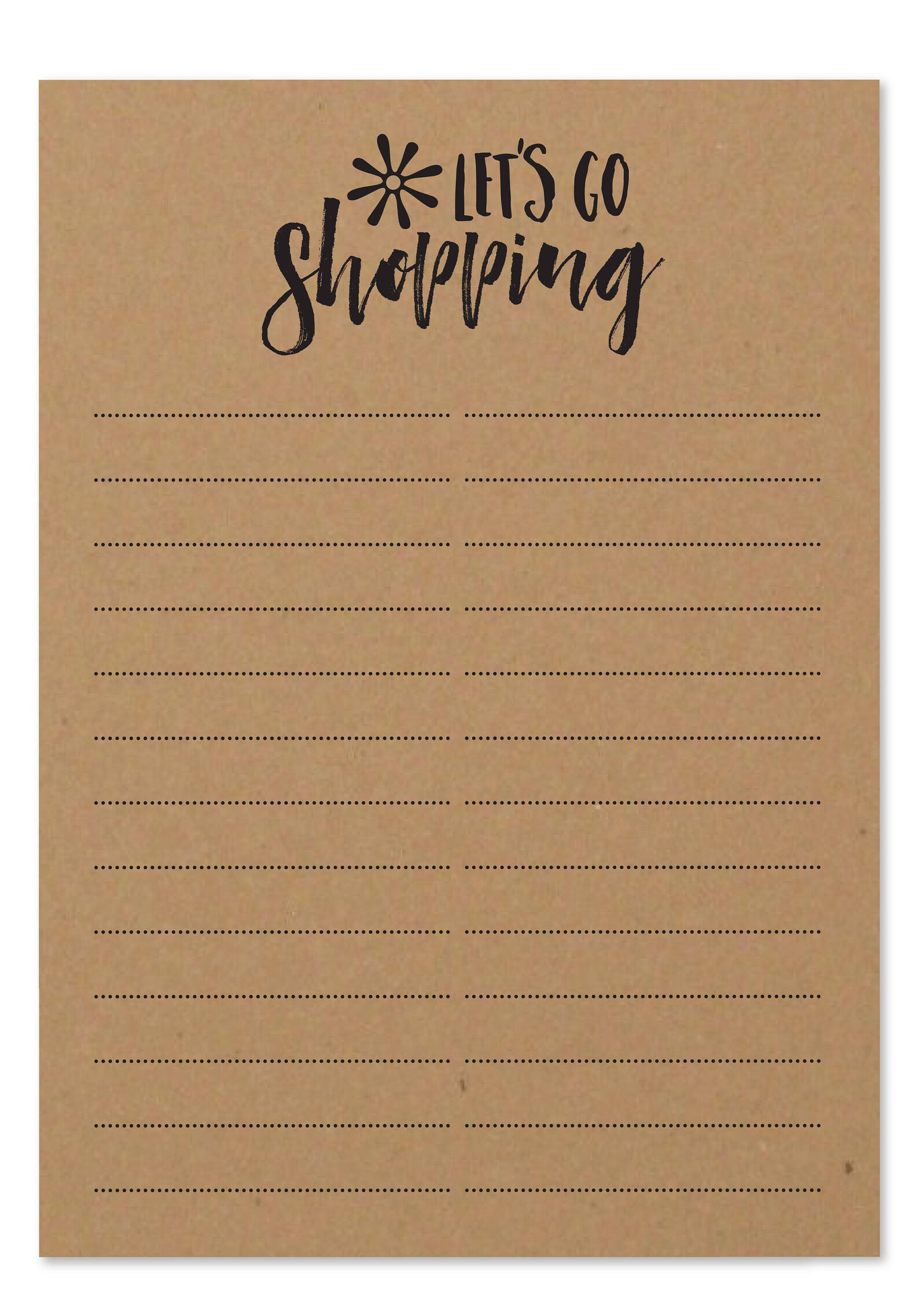 Let's Go Shopping Note Pad | Etsy