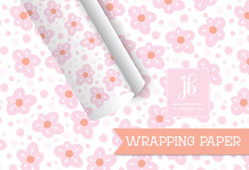 Pink Gift Wrap for Kids Birthday Party Paper Just Pink - Etsy