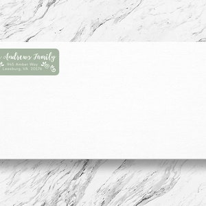Mint Green Return Address Labels - Etsy