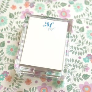 Personalized Acrylic Notepad Holder: Custom Stationery Gift - Etsy