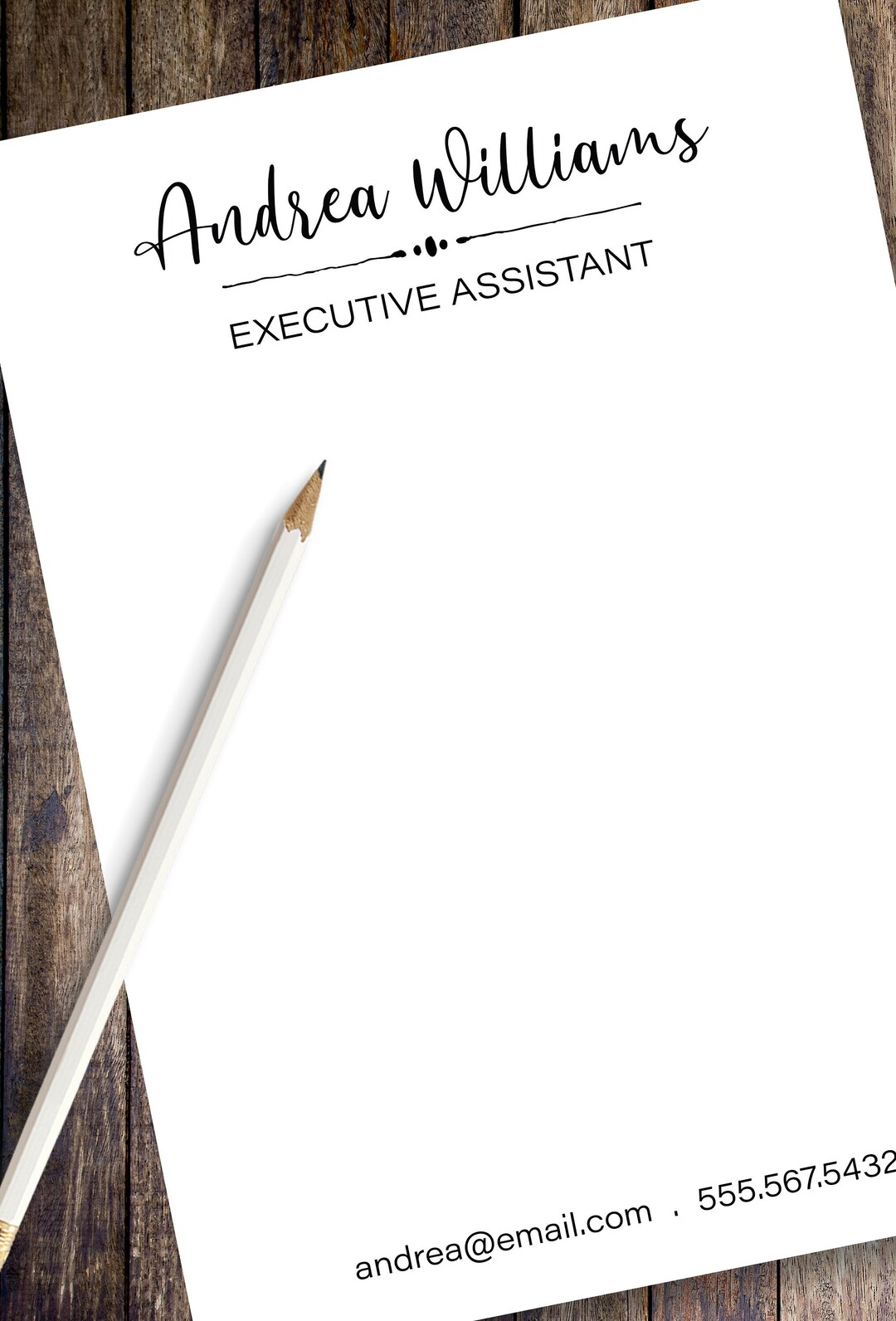 Personalized Name Simple Script Notepad Personalized - Etsy