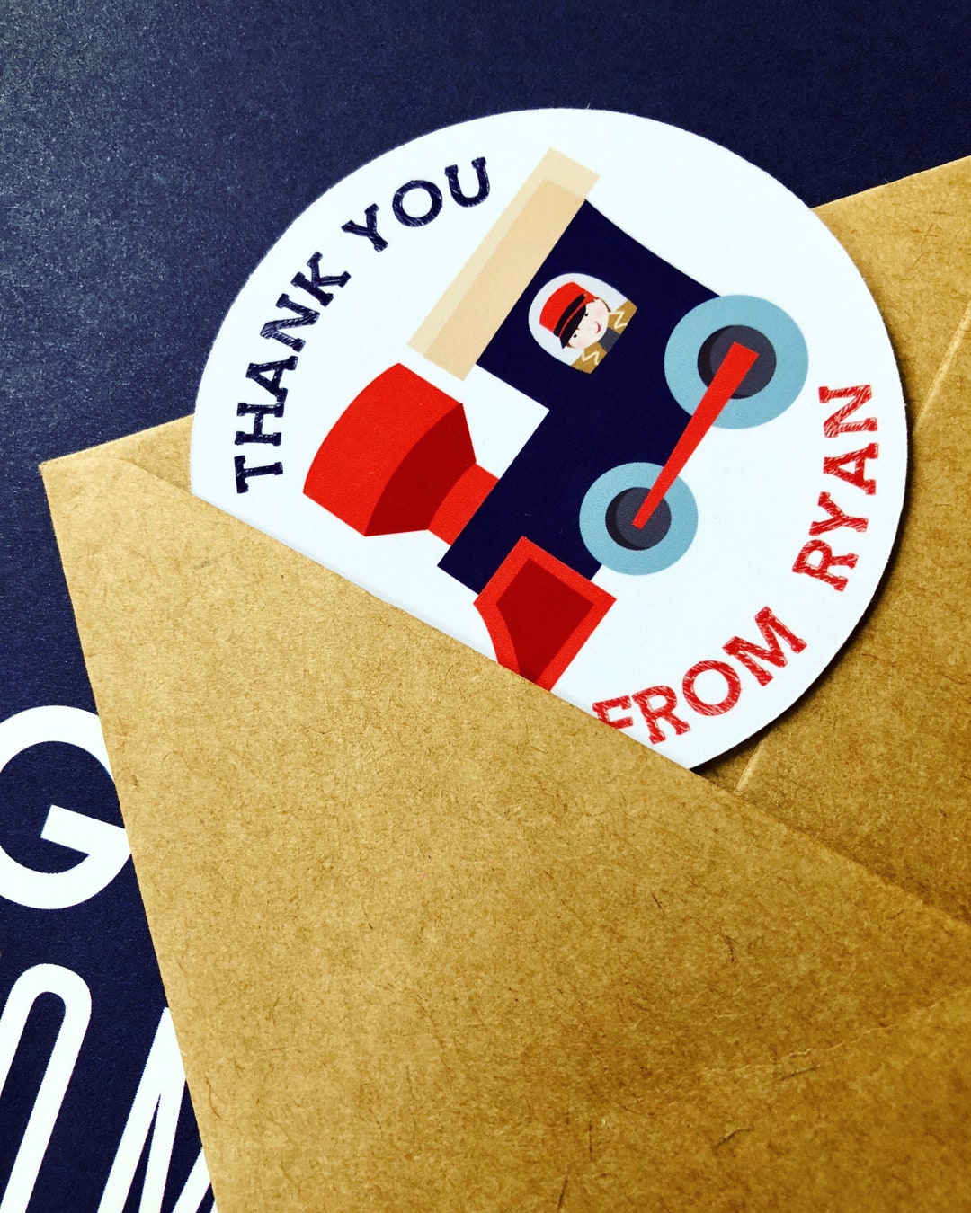 Train Party Gift Tag Sticker | Personalized Party Labels | Custom Gift ...