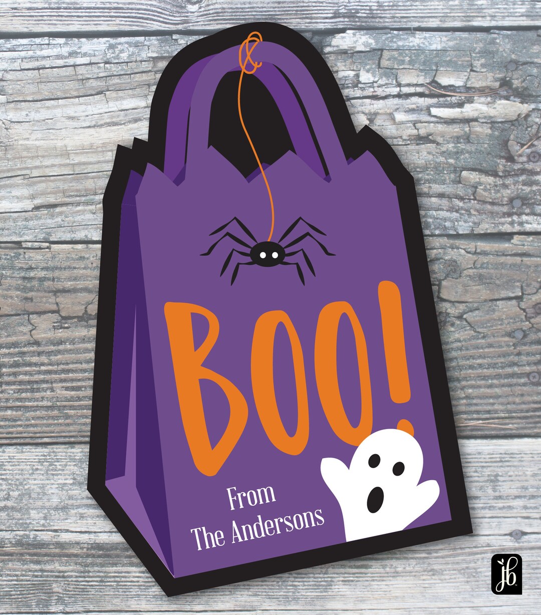 Trick or Treat Favor Bag Sticker Personalized Halloween Labels ...