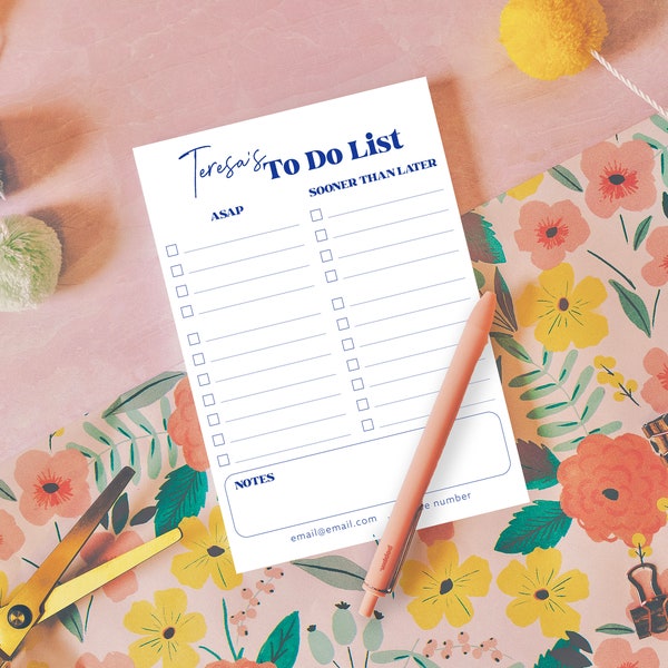 To Do List Pad - Etsy