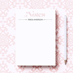 Notes Rose Gold Note Pad | Custom Note Pad | Available in Several Sizes ...