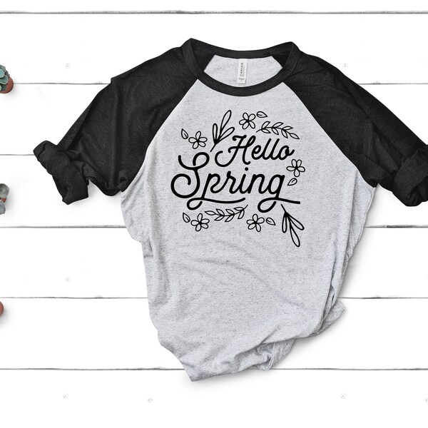 Hello Spring Shirt - Etsy