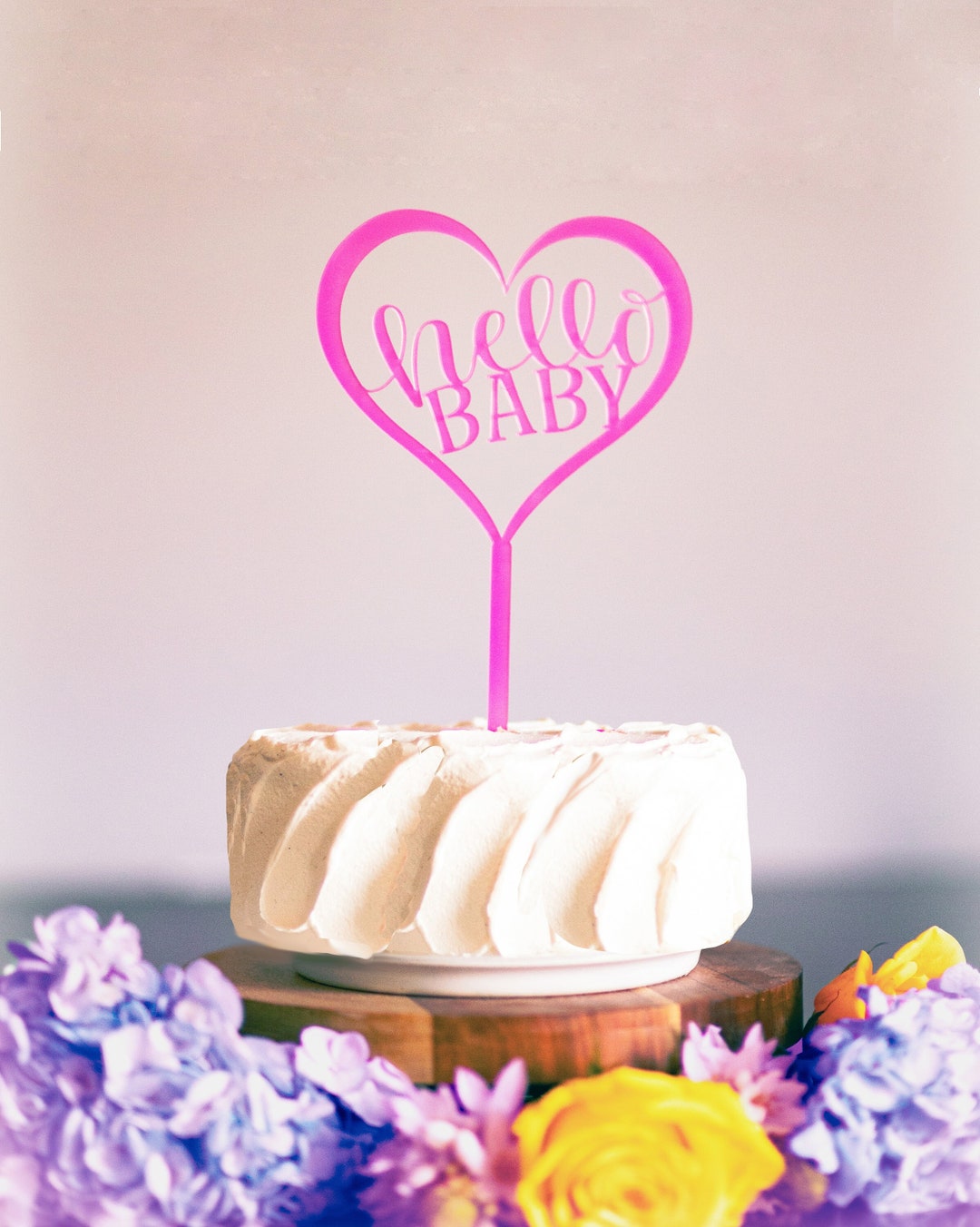 Hello Baby Cake Topper - Etsy