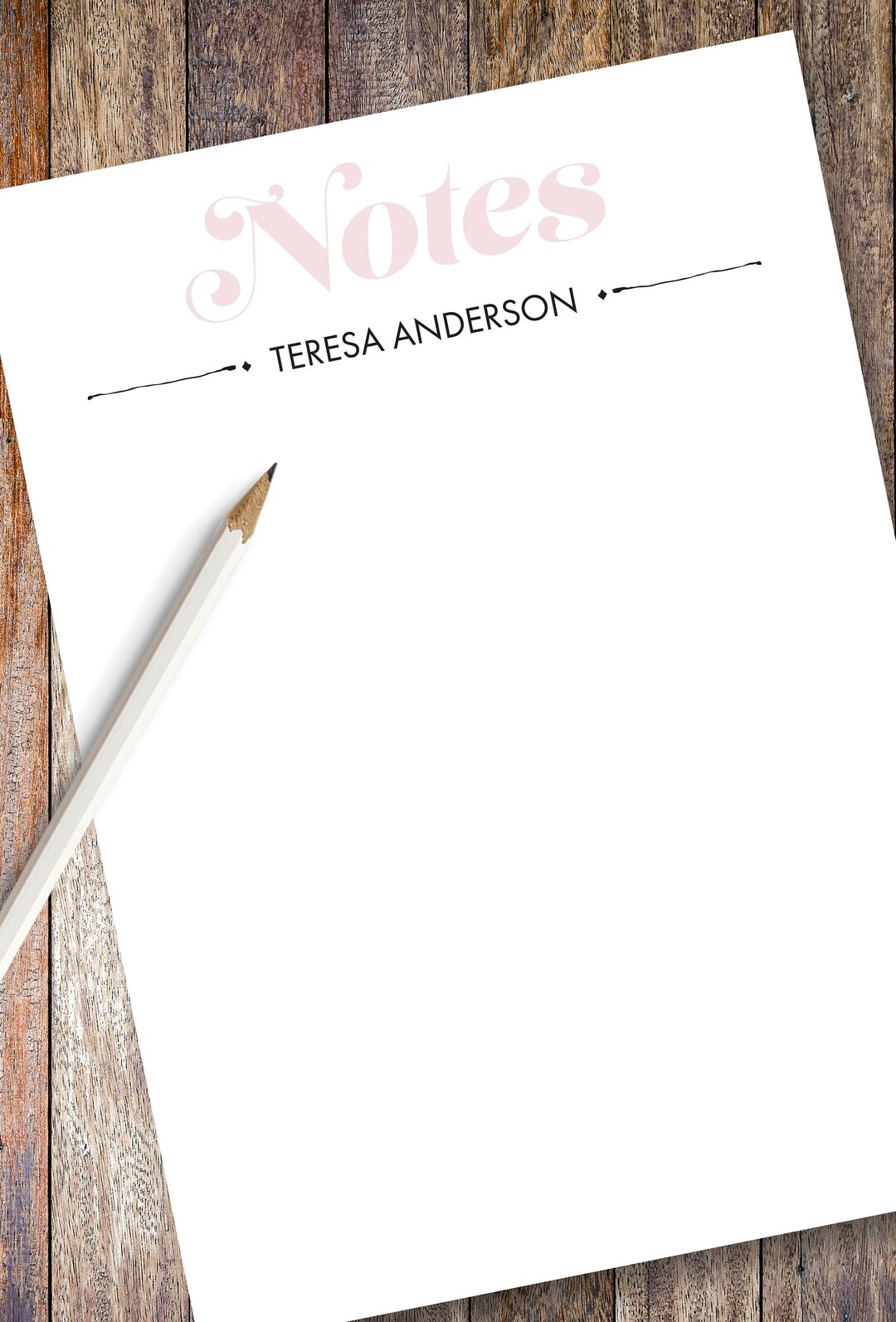 Notes Rose Gold Note Pad Custom Note Pad Available in - Etsy